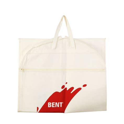 Eco Friendly Custom Printed Bamboo Garment Bag Breathable Suit Cover