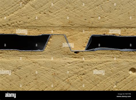 Background Of Plastic Foam Cladding On A Building Site Sandwiched