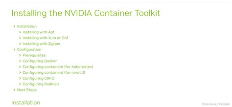 Dockers、nvidia Dicker、nvidia Container Toolkit踩坑记 Csdn博客