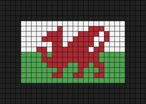Wales Flag Pixel Art