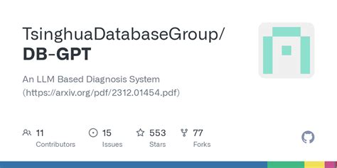 github tsinghuadatabasegroup db gpt an llm based diagnosis system