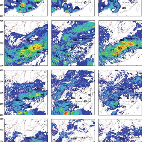 Spatial Distribution Of The Averaged Daily Rainfall Rates Mm Day 1