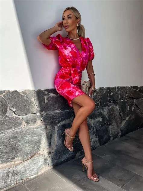 Sukienka Sofia Red Ubrania Obuwie Oraz Dodatki Dla Kobiet