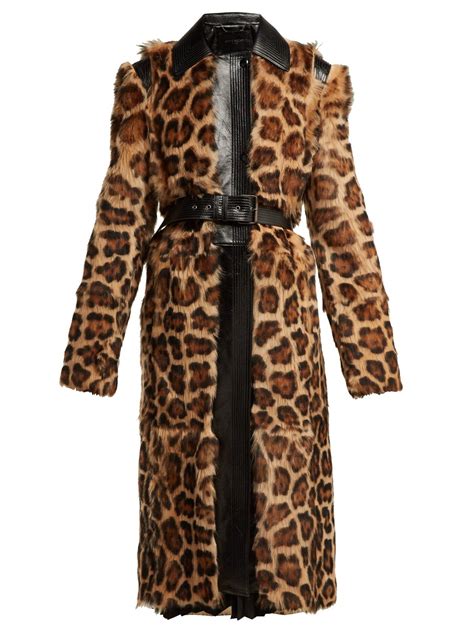 Leopard Print Shearling Coat Givenchy Matchesfashioncom Us Coat