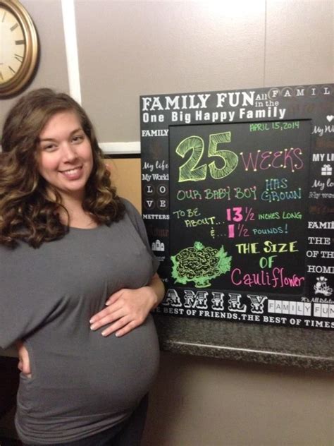 25 Weeks Pregnant Belly Plus Size