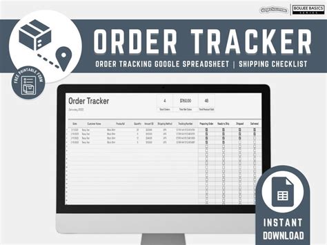Order Status Tracker Order Tracker Book Keeping Spreadsheet