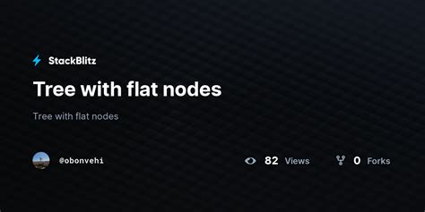Tree With Flat Nodes Stackblitz