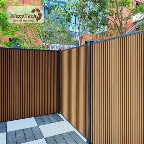 Suprotect Vertical Slat Co Extrusion Wpc Fence Foshan Mexytech Co Ltd