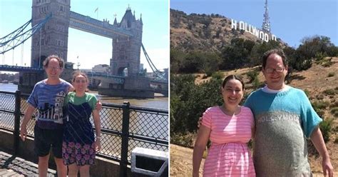 Man Knits Sweaters Of Tourist Attractions — Then Visits Said Landmarks Wearing Them