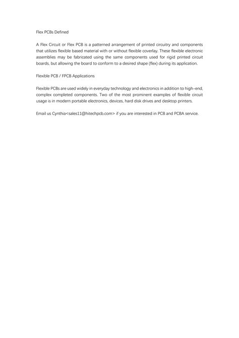 4 Flex Pcbs Defined And Flexible Pcb Fpcb Applications Pdf