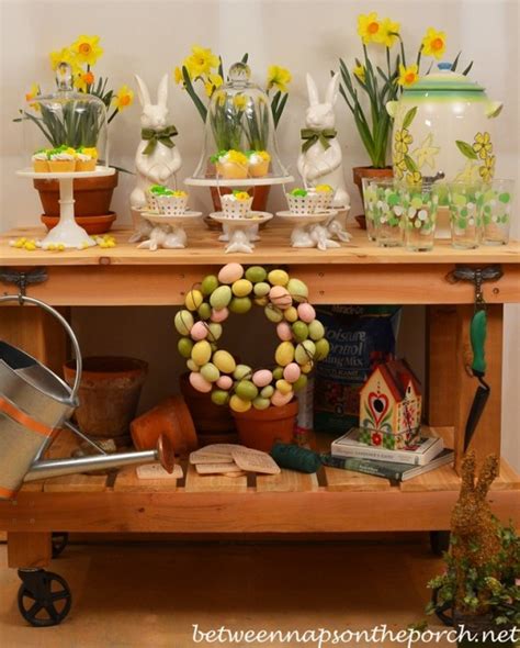 Spring Easter Dessert Buffet For Outdoor Party