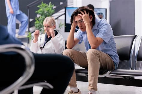 Premium Photo Asian Patient Being Exhausted And Stressed During Checkup Visit Appointment