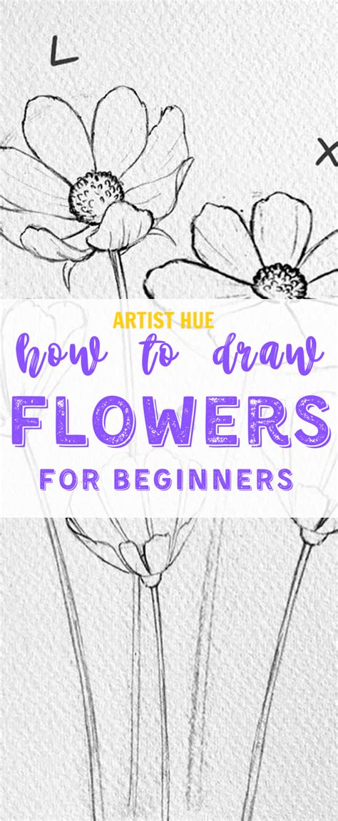 How To Draw Flowers Step By Step For Beginners How To Draw Flowers