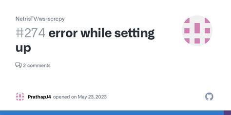 Error While Setting Up · Issue 274 · Netristvws Scrcpy · Github