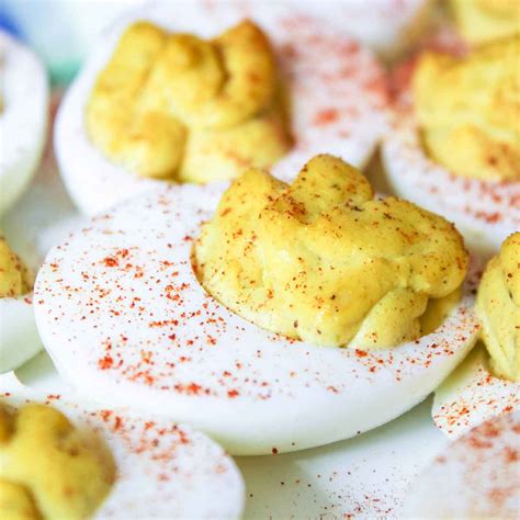 Curry Deviled Eggs Daily Dish Recipes Korean American Deliciousness