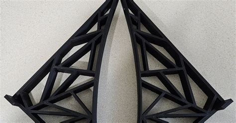 Geometric Shelf Brackets By Moltenplasticnuts Download Free Stl Model