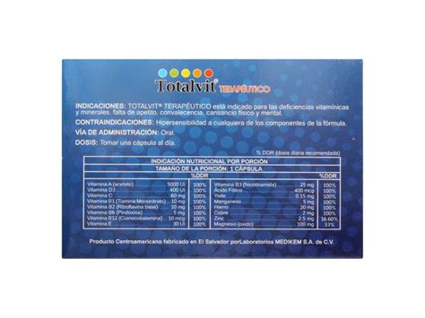 Comprar Totalvit 30 Capsulas Walmart El Salvador La Despensa De Don