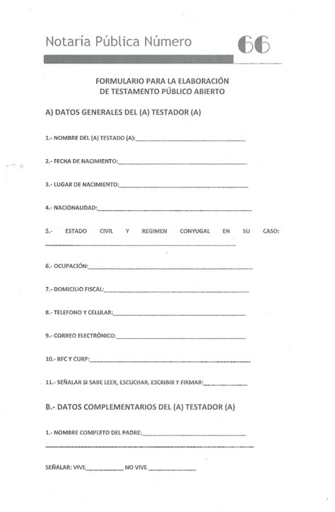 Formato Para Testamento Derecho Sucesorio Studocu