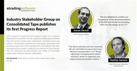 Etrading Software Industry Stakeholder Group On Consolidated Tape