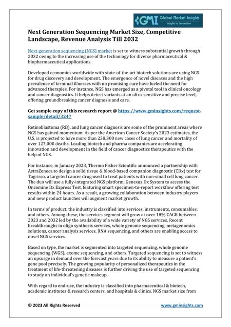 Ppt Next Generation Sequencing Market Powerpoint Presentation Free Download Id12374991
