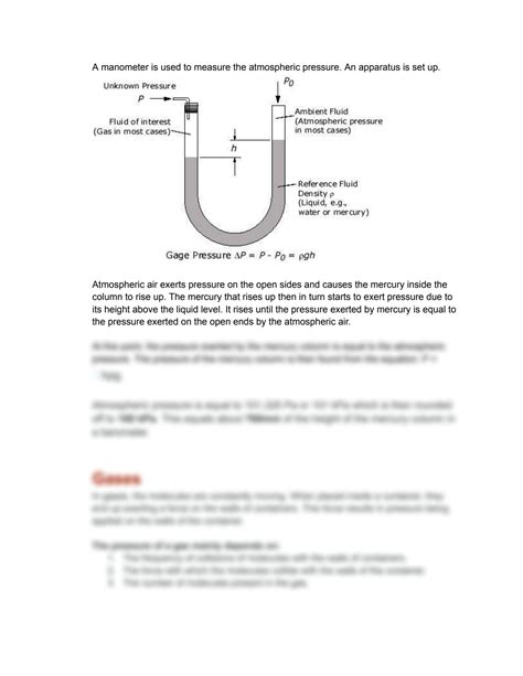 Solution Physics O Level Igsce Pressure Notes Studypool