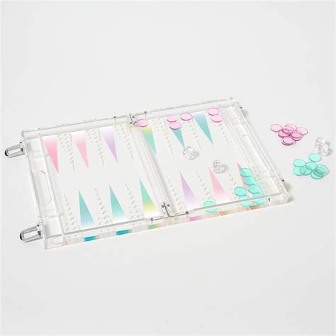 Mini Lucite Backgammon Aurora Haute Beauty Guide