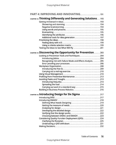 Lean Six Sigma For Dummies 4th Edition Fahasacom