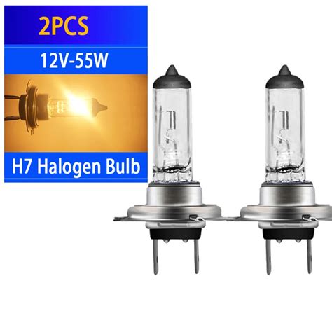 2 Uds H7 12v 55w Luces Antiniebla Delanteras Bombilla Hal Gena Faros De