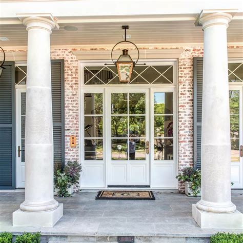 Front Entrance With Columns Home Exterior Design By Jerry Coleman