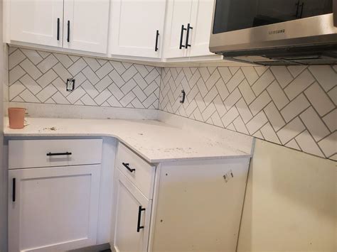 Herringbone Backsplash Vertical Or Horizontal At Christy Sample Blog
