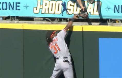 Baltimore Orioles Mullins Insane Hr Robbery