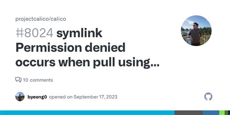 Symlink Permission Denied Occurs When Pull Using The Crictl Command · Issue 8024
