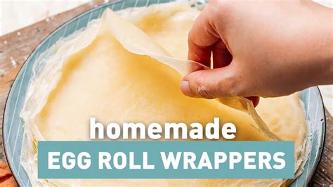 Homemade Egg Roll Wrappers Just 3 Ingredients Youtube