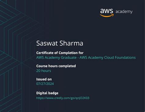 Aws Cloudcomputing Certification Awsacademy Cloudfoundation It