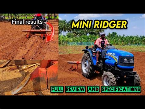 Mini Ridger Review And Specifications Sonalika Di 30 Rx 4wd Mini