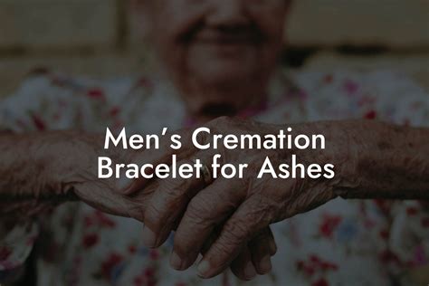 Mens Cremation Bracelet For Ashes Eulogy Assistant