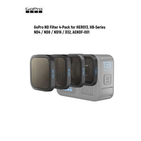 GoPro ND Filter 4-Pack for HERO13, нд фильтры купить на OZON по низкой ...