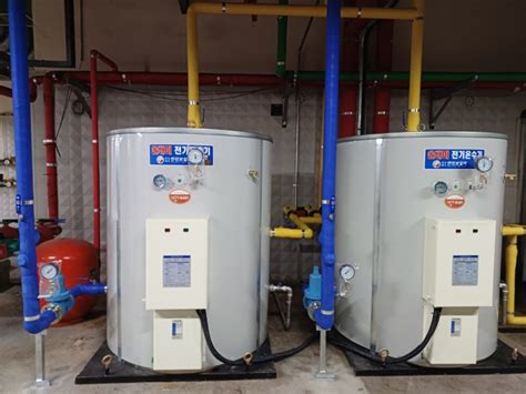 동보테크부스타산업 창원 양곡교회 전기온수기 설치 및 배관 작업 사진입니다 2307 시공현장