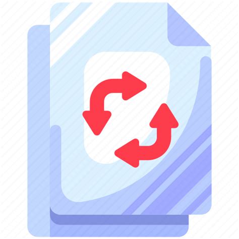 Recycle Refresh File Document Data File Document Business Icon