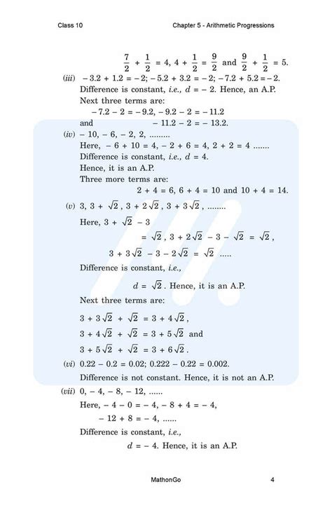 Ncert Solutions For Class 10 Maths Chapter 5 Arithmetic Progressions
