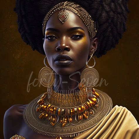 African Goddess Art Print