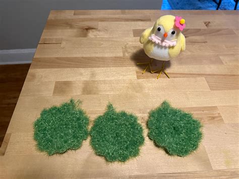 Crocheted Polyester Green Sparkle Scrubbies Etsy