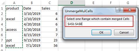 how to unmerge cells and fill down values in excel free excel tutorial