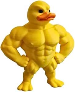 Muscle Duck Statue Funny 3d Printed Duck Figurine