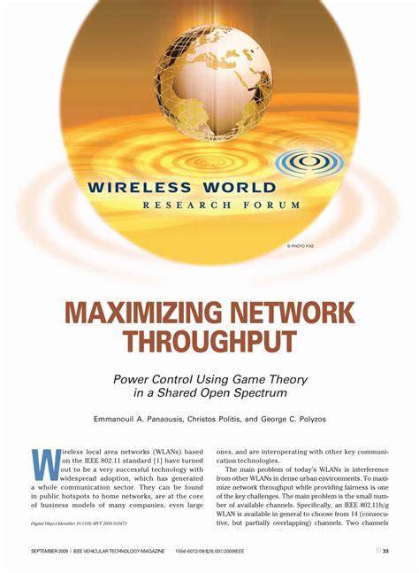 Pdf Maximizing Network Throughput Power Control Using Game Theory In A Shared Open Spectrum
