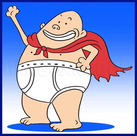 How To Draw Captain Underpants Drawing Step By Step By Dawn Dragoart