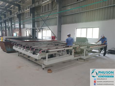 installing yinrui glass unloading machines for intermac automatic glass
