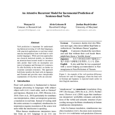 An Attentive Recurrent Model For Incremental Prediction Of Sentence
