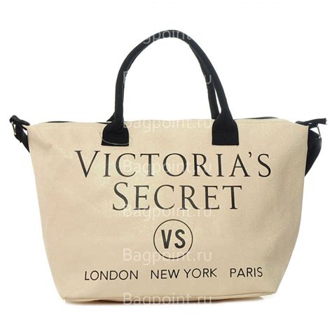 Сумка пляжная Victoria’s Secret бежевая в интернет-магазине Bagpoint из ...