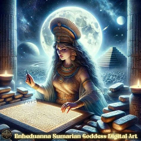 Enheduanna Sumerian Princess Art Instant Download Sumerian T Divine Feminine Fantasy Art